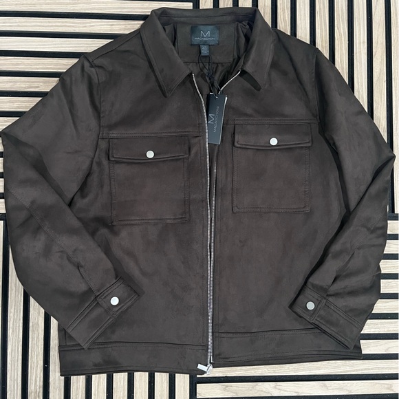Magaschoni | Jackets & Coats | Magaschoni Faux Leather Jacket Size L ...